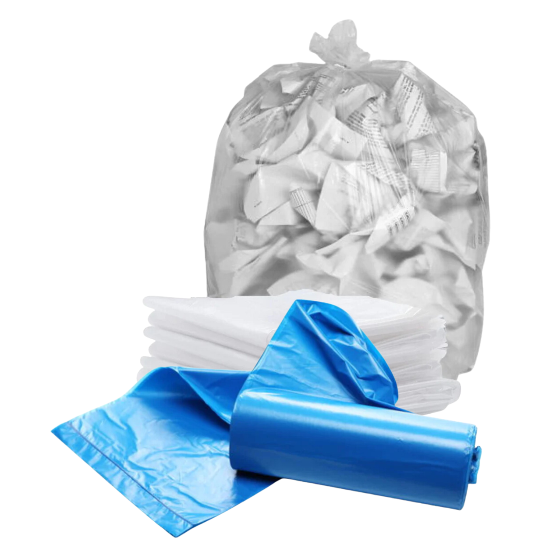 Sacs à ordures blanc et pour recyclage – SaniChoix